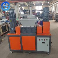 China Mini 400D Shredder Machine Dual Shaft Shredder Machine 500kg/H H13 Blade for sale
