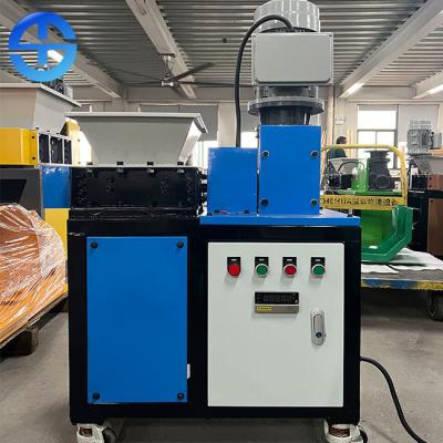 China Mini 180 Double Shaft Shredder Machine 300*280mm Feeding Size 180kg/H Capacity for sale