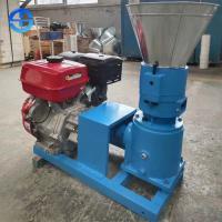 China 200-300 Kg/H Flat Die 200mm Diesel Chicken Feed Pellet Machine for sale