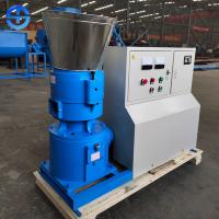 China Pellet Size 5mm 6mm Flat Die Animal Pellet Machine for sale