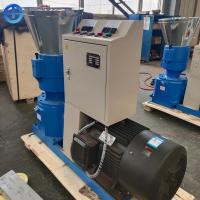 China Pellet Size 5mm 6mm Flat Die Animal Pellet Machine for sale