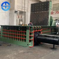 China 500*500mm Cuboid Bale Size Turn Over Bale Out Metal Baler Machine for sale