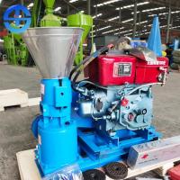 China Flat Die 200mm 200kg/H 300kg/H Biomass Pellet Machine for sale