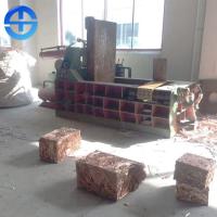 China 300*300mm Cuboid Bale Size Scrap Baling Machine Forward Out for sale