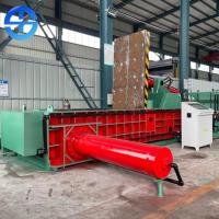 China Turn Over Bale Size 450*450mm Metal Baler Machine for sale