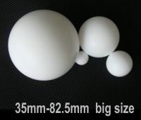 China Industrial White PEEK Machined Valve Seat 3mm to 16mm PTFE Ball Abrasion Resistant for sale
