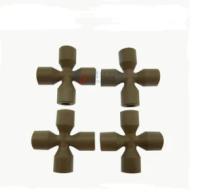 China PEEK5600CF30 Plastic Injection Molding Cross Connector 30% Carbon Fiber 260C for sale