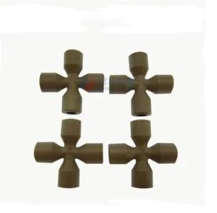 China PEEK5600CF30 Plastic Injection Molding Cross Connector 30% Carbon Fiber 260C for sale