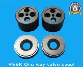 China PEEK 5600G One Way Valve Spool 0.005mm Precision Injection Molding Parts 260C for sale
