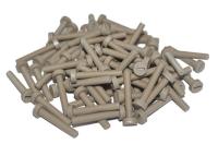 China High Strength PEEK Bolts Machined Plastic Parts 1.3-1.6g/cm3 Chemical Resistance for sale