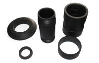 China Heat Resistant Black PEEK Bushing 1.3-1.6g/cm3 Custom Machined Parts for sale