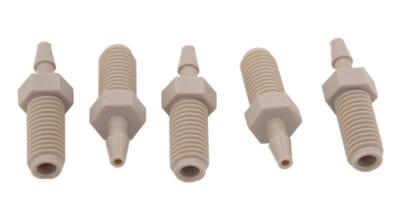 China Small PEEK CNC Machining Peek Fittings Working Temperature 260-340 Centigrade for sale