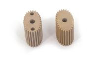 China Flame Retardant Two Layers Peek Gears Plastic Engineering Parts for sale