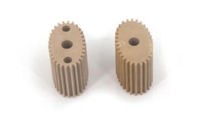 China Flame Retardant Two Layers Peek Gears Plastic Engineering Parts for sale