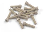 China High Precision Virgin Peek Set Screws Bolts / Peek Socket Head Cap Screws for sale