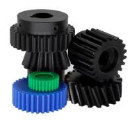 China High Elastic Modulus PEEK Plastic Parts Two Layers Peek Gear for sale