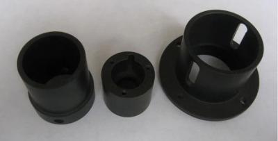 China Creep Resistant Black PEEK Plastic Bushing Sleeve 260°C High Elastic Modulus for sale