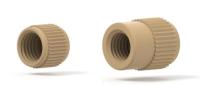 China 0.005mm Precision Custom PEEK Plastic Parts Peek Nuts Corrosion Resistant for sale