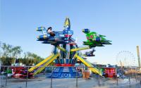 China Self Control Amusement Park Airplane Transformers Style Theme Park Facilities 40kW for sale