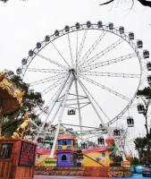 China Playground Big Truss Amusement Park Ferris Wheel 128 Passengers 50m 380V for sale