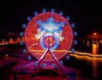 China Customized Herringbone Ferris Big Wheel Fairground Ride For Luna Park 120 Passengers for sale
