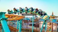 China OEM Family childrens Carnival Rides Roller Coaster 16 Seat 42km/h for sale