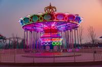 China Swing Amusement Ride Carousel For Carnival 50kW 10.5rpm for sale