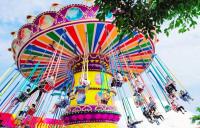 China Swing Amusement Ride Carousel For Carnival 50kW 10.5rpm for sale