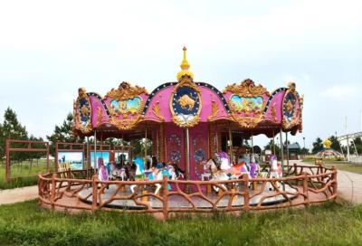 China Amusement Park Kiddie Fair Rides Carousel 24 Seats 380V Wear Resistant for sale