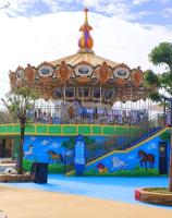 China 48 Seat Theme Park Carousel Amusement Kiddie Rides 10kW OEM for sale