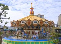 China 48 Seat Theme Park Carousel Amusement Kiddie Rides 10kW OEM for sale