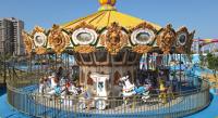 China 48 Seat Theme Park Carousel Amusement Kiddie Rides 10kW OEM for sale