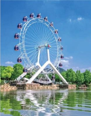 China Big Herringbone Observation Ferris Wheel Theme Park 120 Passengers 39m for sale
