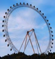 China Truss Theme Amusement Park Ferris Wheel 252 Passengers 90m OEM for sale