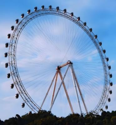 China Truss Theme Amusement Park Ferris Wheel 252 Passengers 90m OEM for sale