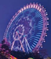 China Truss Theme Amusement Park Ferris Wheel 252 Passengers 90m OEM for sale