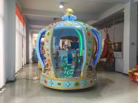 China 8 Passengers Crown Amusement Ride Carousel Merry Go Round Ride 220V for sale
