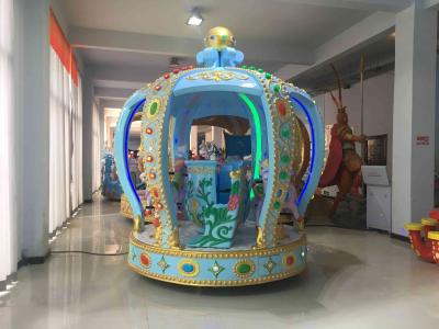 China 8 Passengers Crown Amusement Ride Carousel Merry Go Round Ride 220V for sale