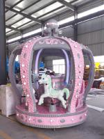 China 8 Passengers Crown Amusement Ride Carousel Merry Go Round Ride 220V for sale