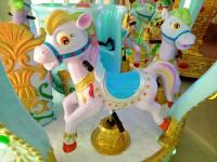 China 8 Passengers Crown Amusement Ride Carousel Merry Go Round Ride 220V for sale