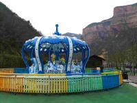 China 26 Seat Crown Carousel Theme Park Carnival Kiddie Rides 380V for sale