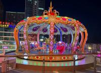 China 52 Seat Crown Amusement Ride Carousel 46W 380V 5RPM for sale