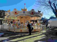 China ODM Indoor 24 Seat Amusement Ride Carousel Horse Merry Go Round 23W for sale