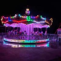China ODM Indoor 24 Seat Amusement Ride Carousel Horse Merry Go Round 23W for sale