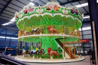 China Amusement Ride Carousel 68 Seat Double Decker Carousel Technical Parameters for Theme Parks and Entertainment Venues for sale