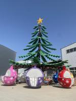 China 7.5kW Christmas Tree Teacup Amusement Ride 32 Seat For Carnival for sale