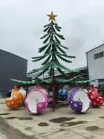 China 7.5kW Christmas Tree Teacup Amusement Ride 32 Seat For Carnival for sale