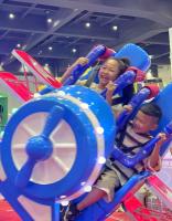 China Robust Steel Adventure World Rides Airplane For Amusement Park 12 Seat 15kW Custom for sale