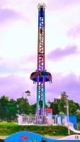 China Personalized Outdoor Fair Kiddie Rides Spinning Drop Tower 25m 93kW for sale