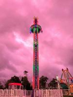 China Personalized Outdoor Fair Kiddie Rides Spinning Drop Tower 25m 93kW for sale